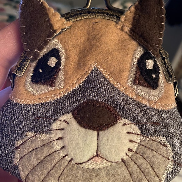 Squirrel Purse, Squirrel Snap Purse, Squirrel Coin Purse, Felt Squirrel ...