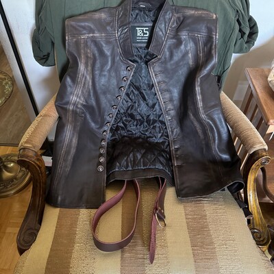 Handmade Steampunk Gothic Duster Black Leather Long Trench Coat Hoodie ...