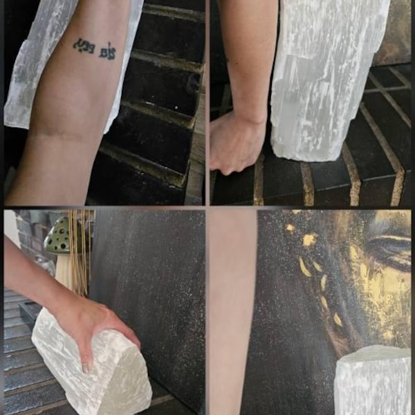 MASSIVE Selenite Logs, Natural White Selenite Crystals - Choose Size ...