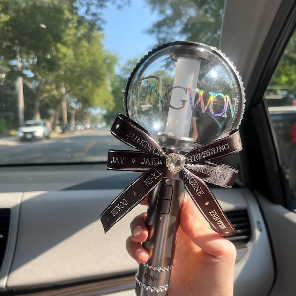 SEVENTEEN SVT Caratbong Ribbon Bow Keychain Pendant Light Stick Lanyard ...