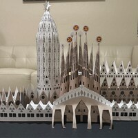 3D Model GIZA Great Pyramids Ancient Egypt Paper Diorama Model ...