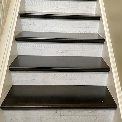 Whitewash Shiplap Stair Riser Decals Vinyl Strips Minimalist Farmhouse ...