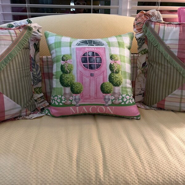 Preppy Patriotic Chinoiserie Ginger Jar Garden Flag Personalized ...