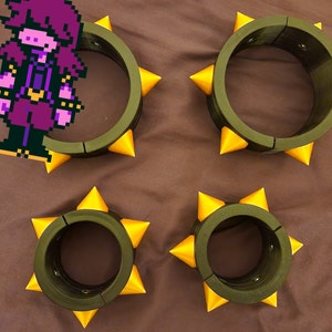 Bowsette Bowser Cuff Choker Punk Gothic Stud Bracelet - Etsy