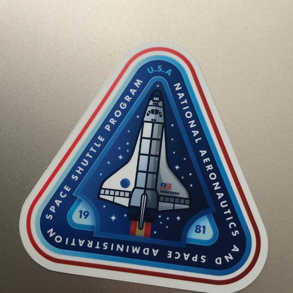 NASA Space Shuttle Sticker - Matte Vinyl - 3 X 3 Inch - Outer Space ...