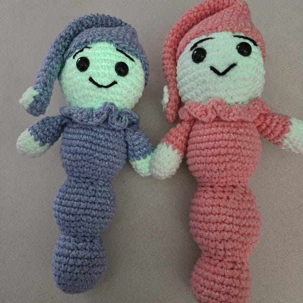 Vintage Glow Worm Beginner Friendly Crochet Pattern PDF - Etsy