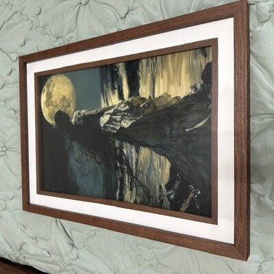 Dark Gothic Queen Art Printable Oil Painting, Woman Portrait, Dark ...