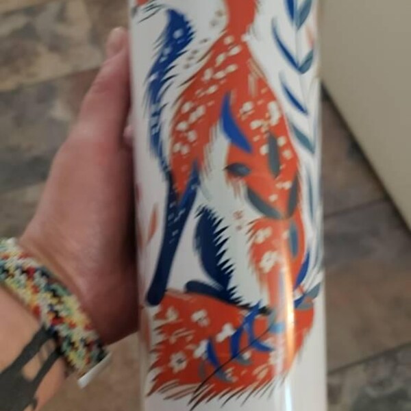 Majestic Parrot Metal Water Bottle, Whimsical Bird Design, Durable ...