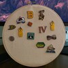 Enamel Pin Display, Pin Display Wall Hanging, Canvas Pin Display - Etsy