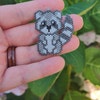 Forest Grey Wolf Brick Stitch Pattern | Brick Stitch or Peyote Pattern ...