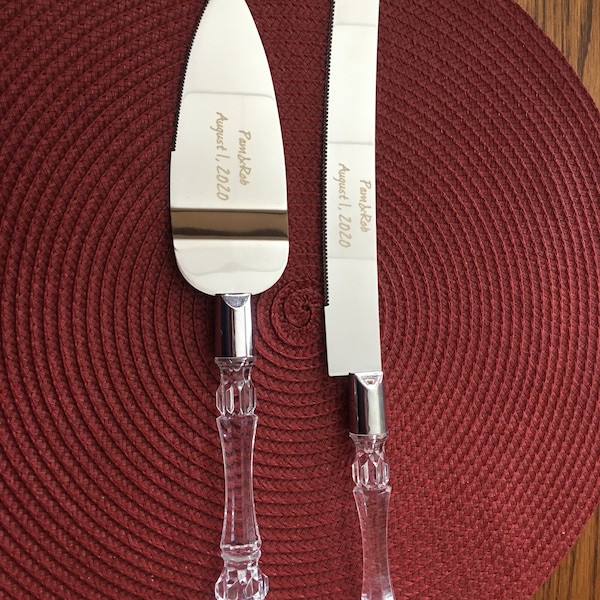 Cake Cutter Wedding Cake Server Set Custom Cake Cutting Set Which ...