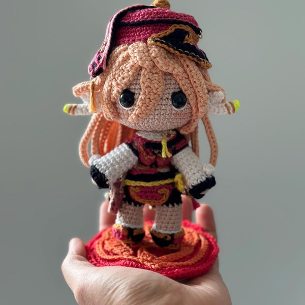 Crochet PDF Pattern: arlecchino Chibi Amigurumi - Etsy