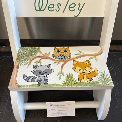 Hand Painted & Personalized Wood Rocking Chair Arch Back the bianca ...