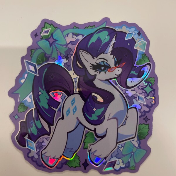 3.5 X 3.5 Holographic Rarity Vinyl Sticker - Etsy