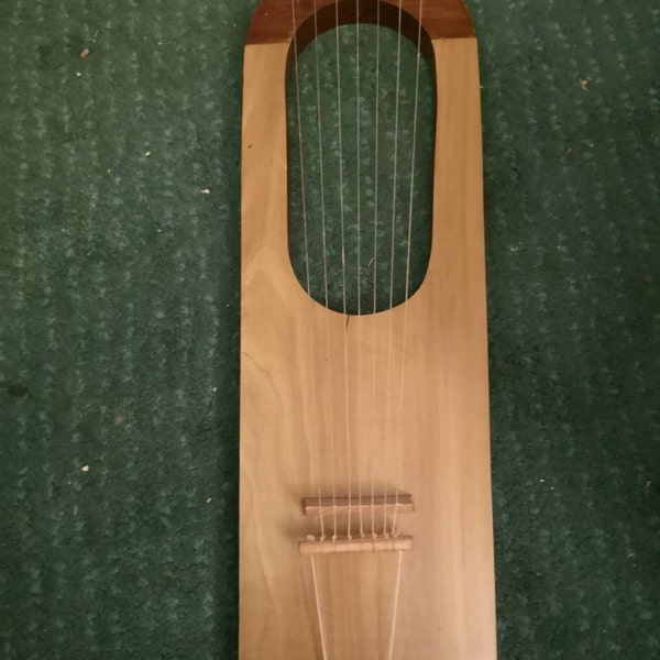 Rosewood 15 Strings Lyre Harp Levers Celtic Irish Solid Natural ...