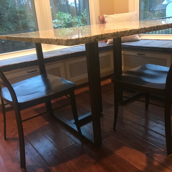 Industrial Steel T-shaped Style Metal Table/desk Legs - Any Size/color ...