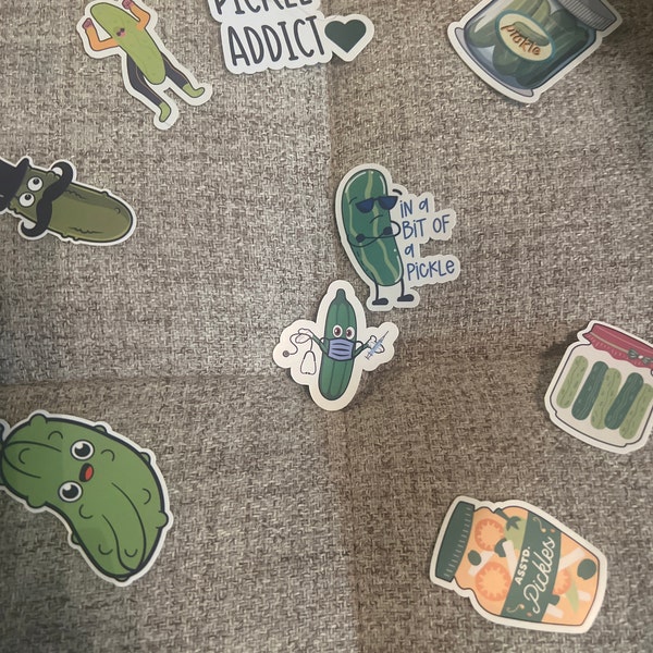 Pickle Sticker Pack | Stickers | Stickers for Laptop | Water Bottle ...