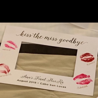 Kiss the Miss Goodbye Printable Template Editable Instant Download ...