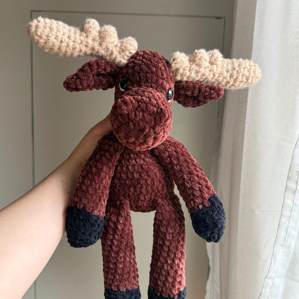 Ellis the Moose Lovey/snuggler Crochet Pattern PDF ONLY - Etsy