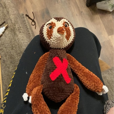 Winston the Sloth Low Sew Crochet Pattern / Amigurumi PDF File - Etsy