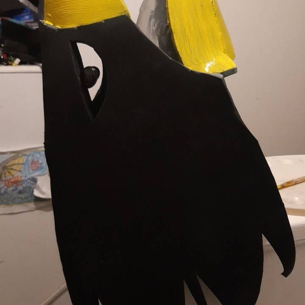 Tokoyami Cosplay Mask Moving Jaw Pattern/template - Etsy