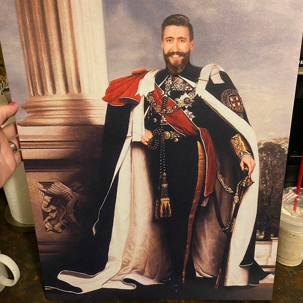 Custom Royal Portrait for Him, Historical Portrait, Renaissance ...