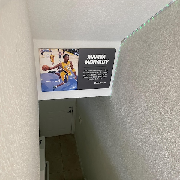 Kobe Bryant Poster, Mamba Mentality Wall Art, Basketball Quotes, Bet on ...