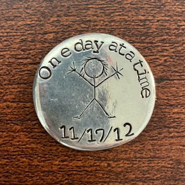 Custom Pocket Metal Coin/ Personalizedtoken/ Gift Idea for Him, 2 Sided ...