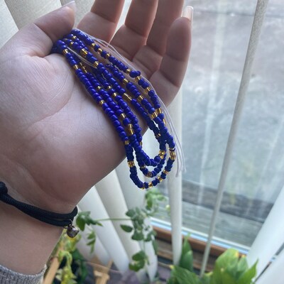 PLUS SIZE TIE on Waist Beads, Waist Beads, Waist Bead Set, Thread Waist ...