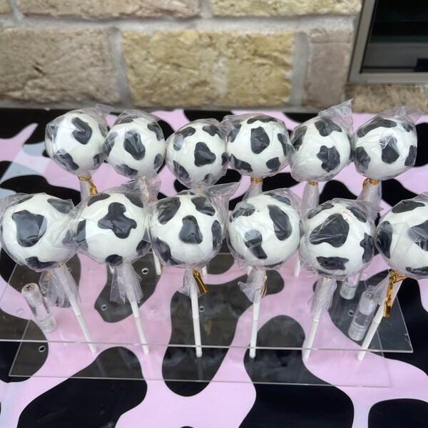 Cow Print Cake Pops - Etsy