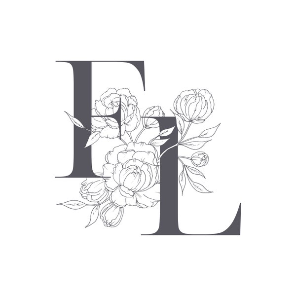 Flower Farm Logo, Floral Logo, Wildflower Farm Logo, Florist Logo, Farm ...