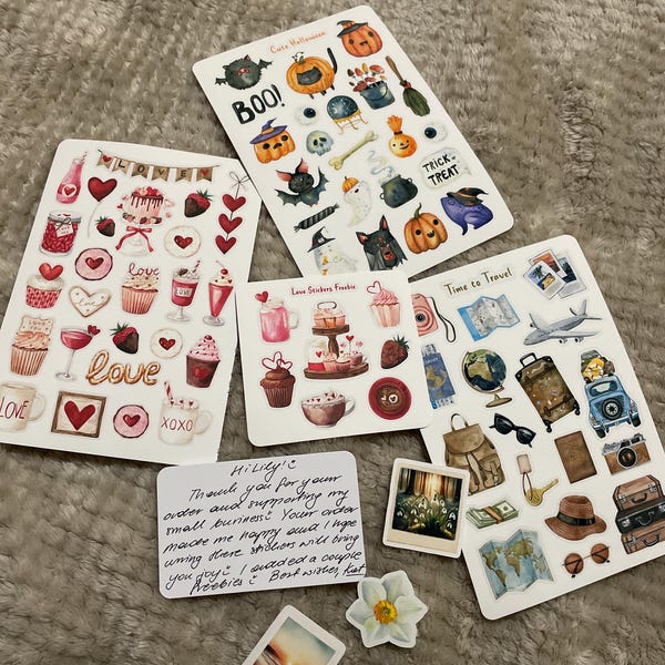 Baking Sticker Sheet, Recipe Book Stickers, Cooking Stickers ...
