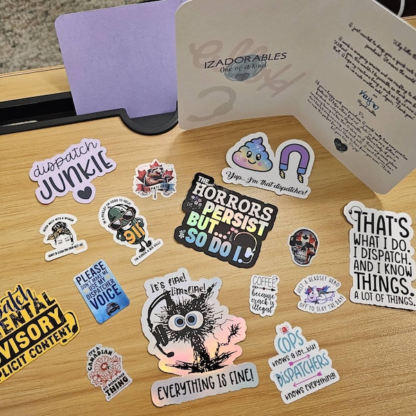 Forensic - Identification - Police 6 Pack of Stickers! - Etsy