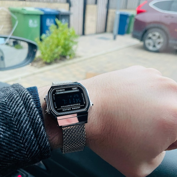 Mesh Weighted – Modified Watch Based on Casio A168 – Custom Vintage ...