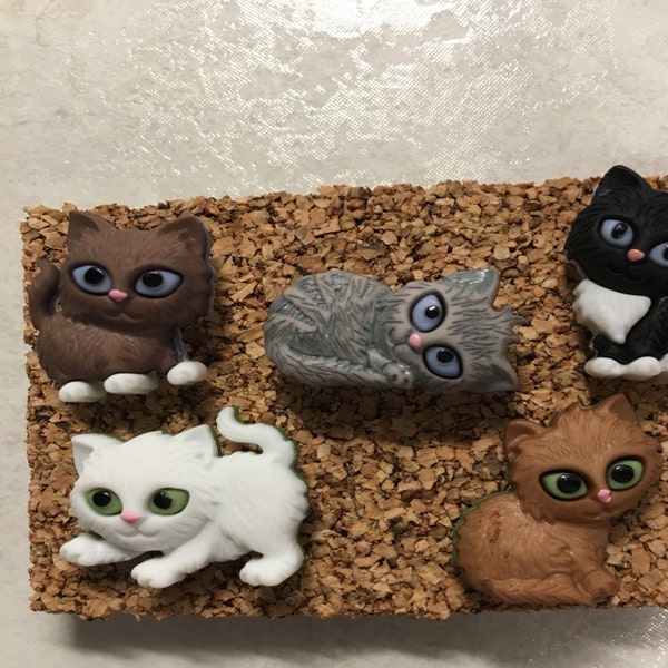 Cat Pushpins,kitten Thumbtacks,cat Lover Gift,kitten Decor,cat ...
