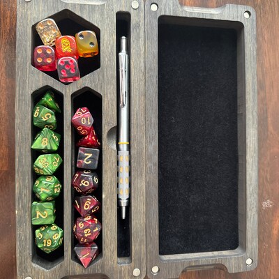 Dungeons Box™ D&D Dice Box USA Made Hero Dice Vault Handmade RPG Bamboo ...