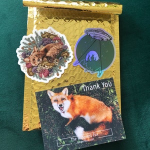 Fig the Fox Weatherproof Sticker - Etsy