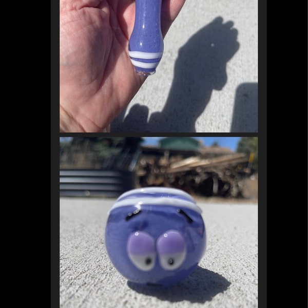 Smiling Jake the Pipe Glass Pipe - Etsy