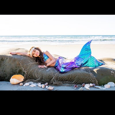 Walkable Mermaid Tail With Invisible Zipper Bottom Add - Etsy UK