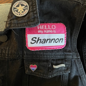 Hello My Name is Custom Patch Name Patch Personalized Name Patch Name ...