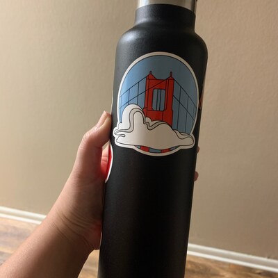 Karl the Fog Die Cut Sticker Golden Gate Bridge San Francisco SF Frisco ...