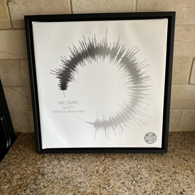 Large Custom Sound Wave Art on Canvas Personalized Sound Wave - Etsy