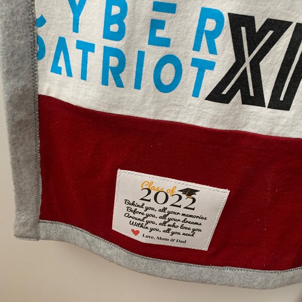 Custom Label for Graduates With Poem Graduation Quilt Shirt Memory Grad ...