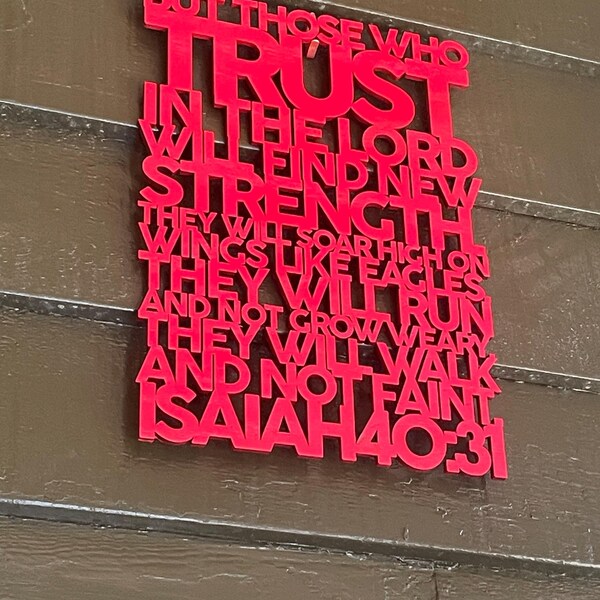 Handmade Wooden Laser Cut Cutout of Joshua 1:9 | Bible Verse Wall Art ...