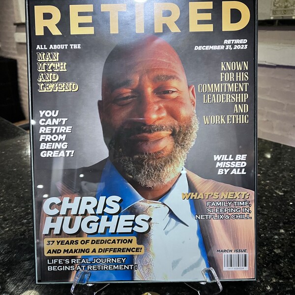 Personalized Photo Retirement Poster for Man Printable, the Man, the ...