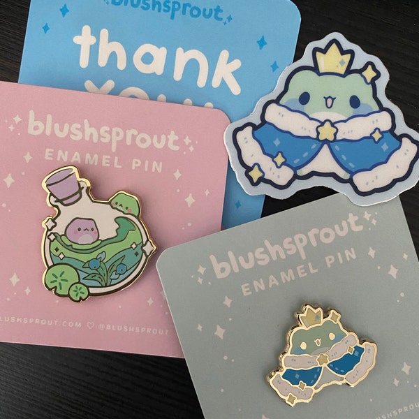 Frog Pond Potion Enamel Pin | Kawaii Magic Lily Pad Lapel Pin, Potion ...