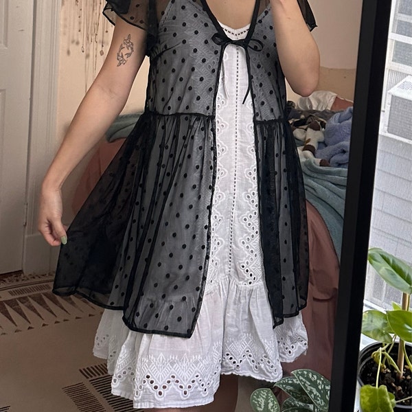 Sheer Tie-front Dress & Cover up Digital PDF Sewing Pattern // US Size ...