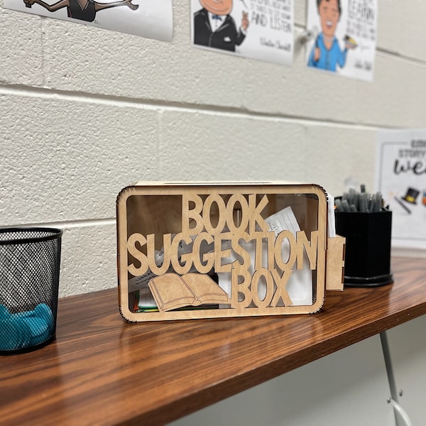 Lasercut Library Book Suggestion Box - Etsy