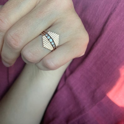 Clam Ring, Shell Ring, 14K Solid Gold Ring, Fan-shape Ring, Scallop ...