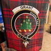 Carrell Irish Coat of Arms Blanket, Tartan Background Family Crest ...